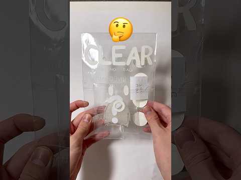 Blind bag but it’s CLEAR… | CLEAR BLIND BAG paper diy 🧊 #diycrafts #papercraft #surprise