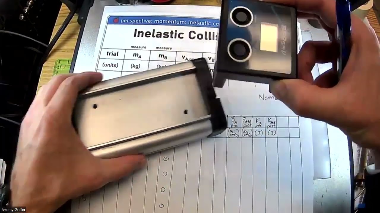 2023 1108 Physics Day 62 - Inelastic Collisions Lab