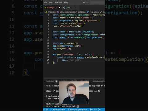Create an AI ChatBot in Under 5 Minutes - JavaScript Tutorial ChatGPT