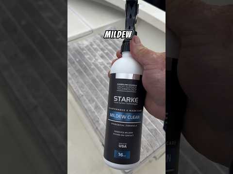 World’s best Mold and Mildew remover. Get off  mold from your seats and cushions fast! #boatcare