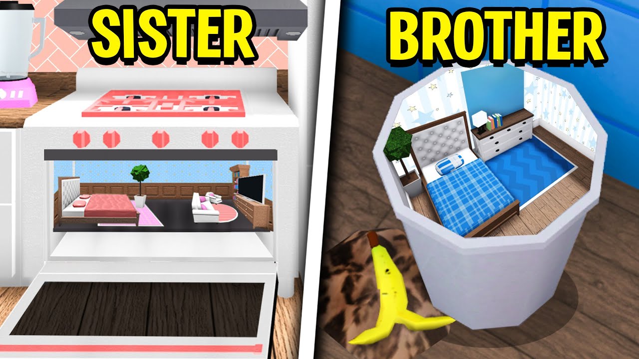 SISTER vs BROTHER TINY HOME Build Off! (Roblox Bloxburg)