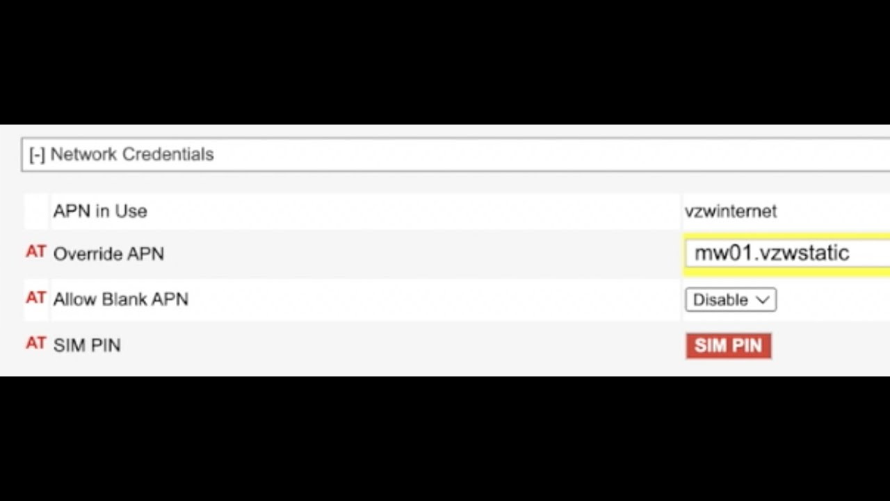 Sierra Wireless Cellular APN - How to Configure Manually