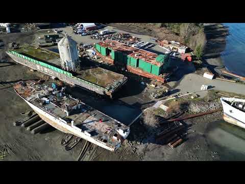 Deep Water Recovery ship breaking covered up the trench gouged by the ...