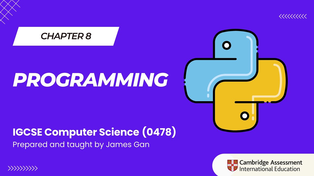 IGCSE Computer Science (2026-2028): C8 - Programming (Live Coding + Free Code file)