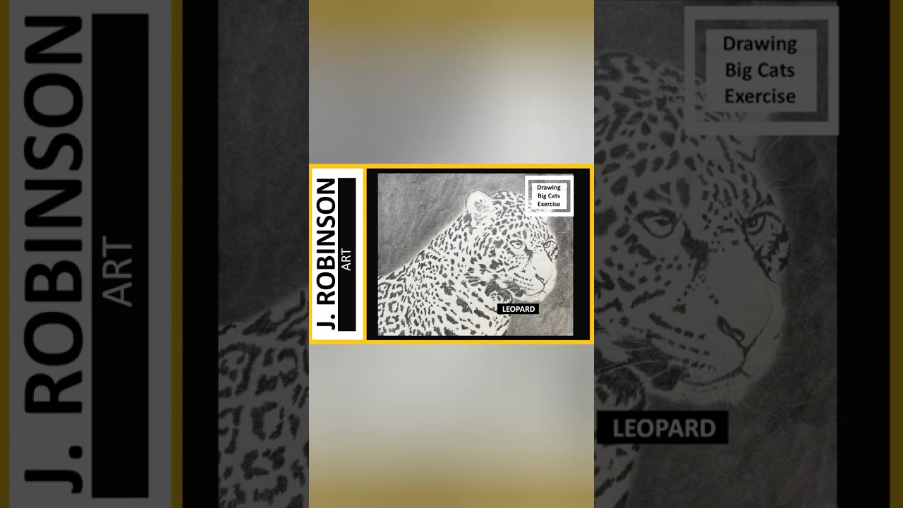 Leopard Time Lapse Graphite Drawing