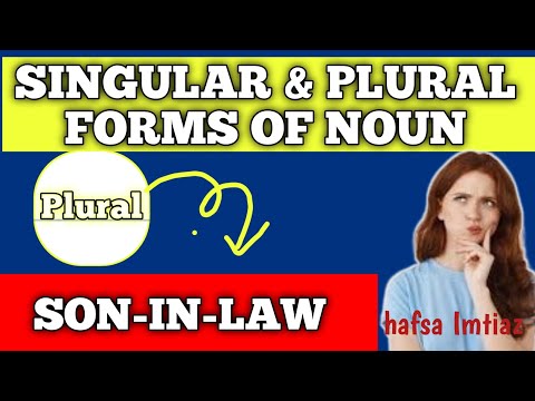 Singular and plural forms of noun explained| learn singular and plural with examples