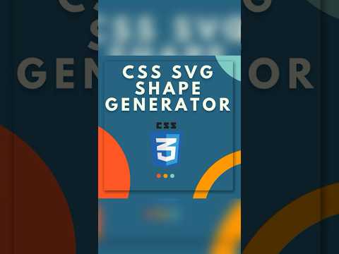 Top 5 Css svg shape generator for your web projects #cssshorts #csstutorial #cssdesign