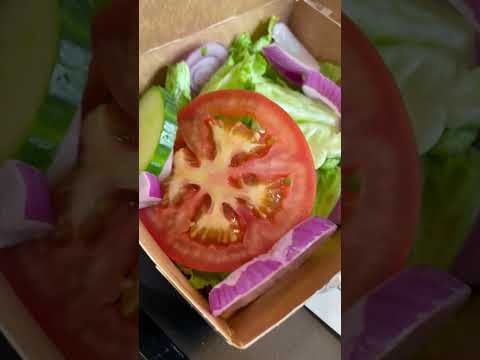 Salad in McDo. Great Serving Size #uk #mcdonalds #fresh #salad