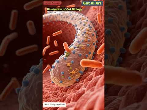 How Your Gut Absorbs Glucose Animation | Gut AI Art | 02