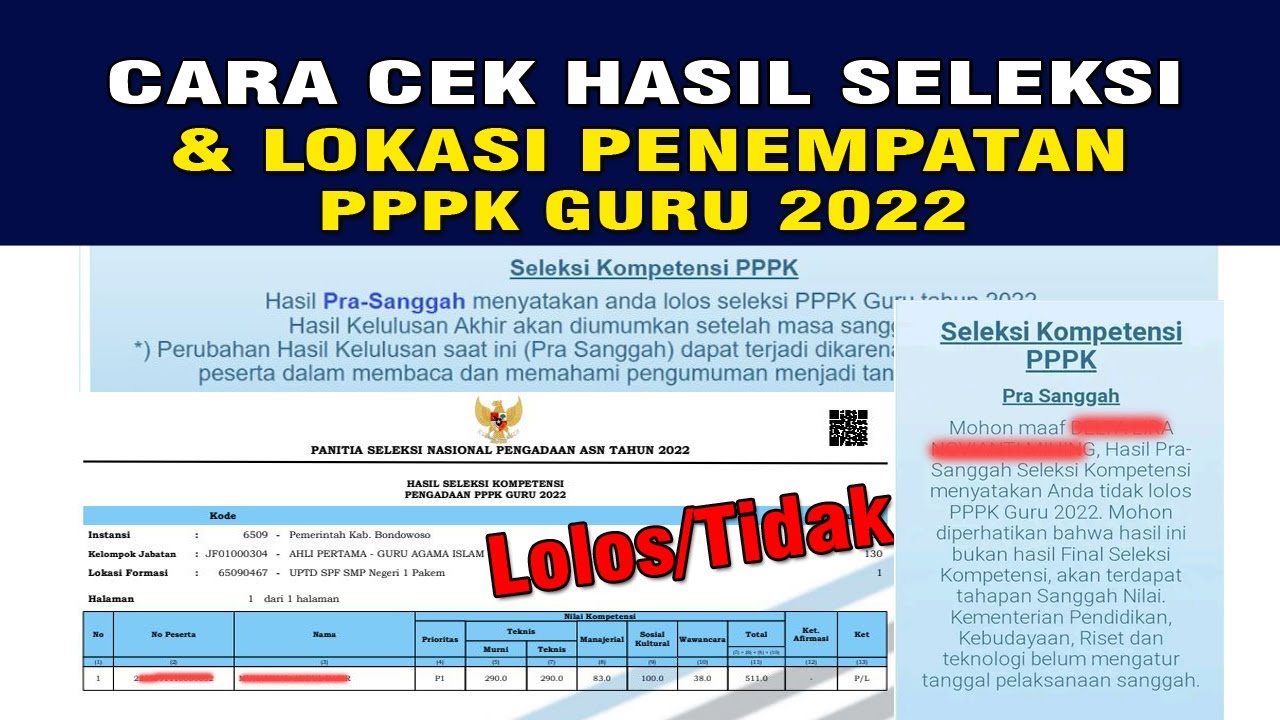 Cara Cek Hasil Seleksi dan Lokasi Penempatan PPPK Guru 2022