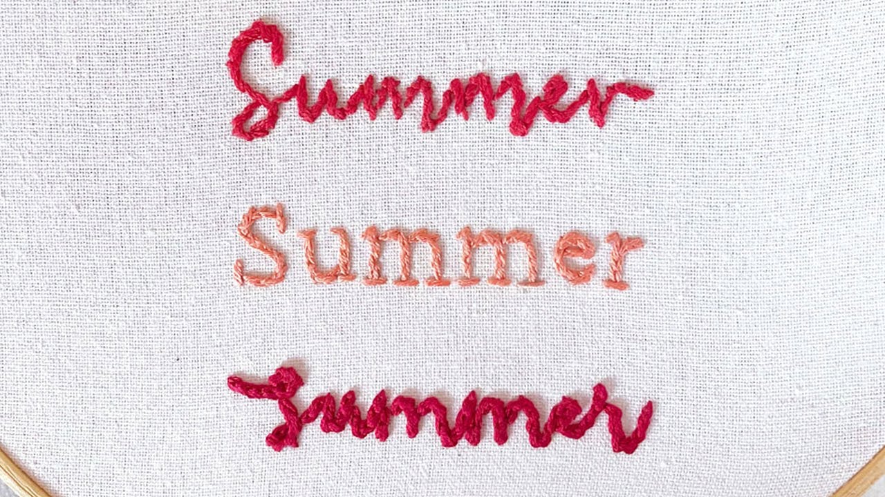 How to Embroider Letters by Hand | 5 Basic Stitches