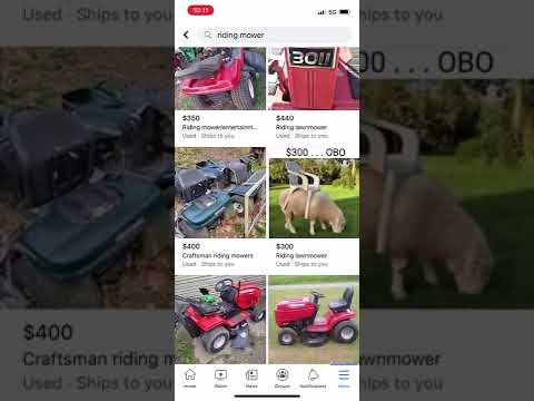 Hilarious "Riding Lawnmower" Ad On Facebook Marketplace