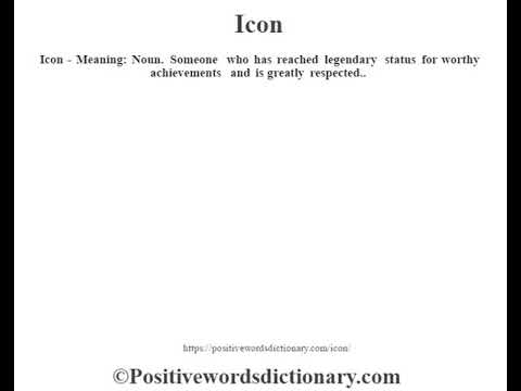 Icon definition | Icon meaning