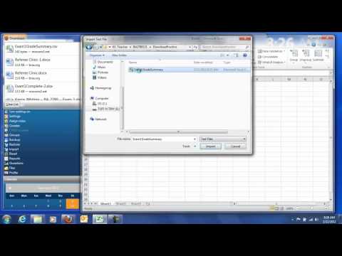 Tutorial on Downloading Files and Importing CSV Files Into Excel