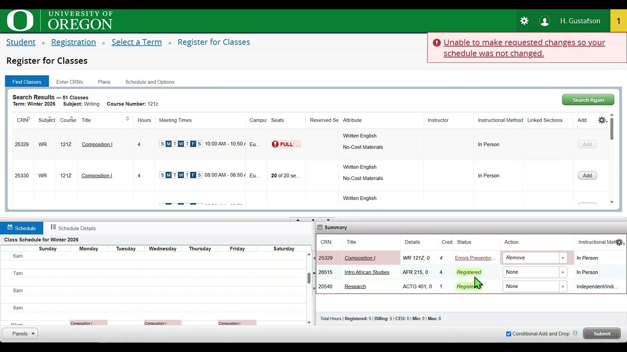 Conditional Add and Drop