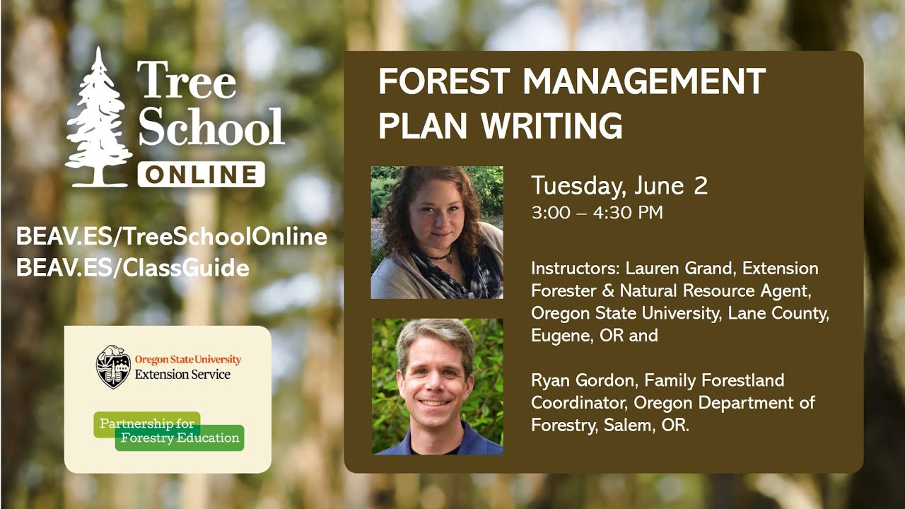 Tree School Online: Forest Management Plan Writing
