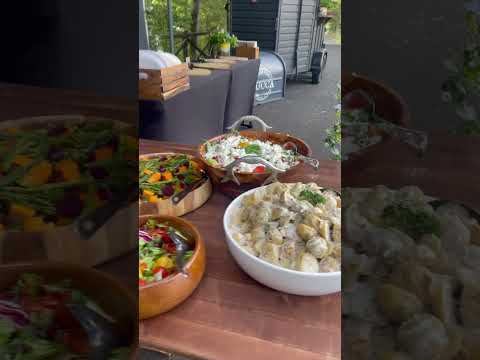 Outdoor wedding catering setup #buffetcatering #foodie #catering #food #bbq #grandbuffet