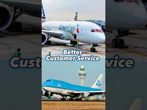 KLM Vs American Airlines π₯ #aviation #airplane #shortsfeed #klm #americanairlines @Miranda_70