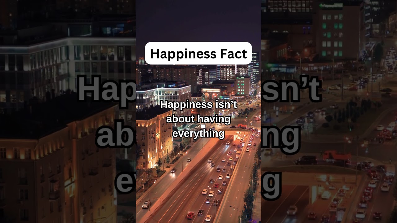 The Key to True Happiness ✨ #HappinessFact