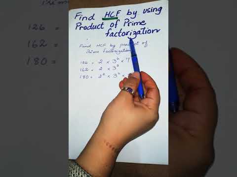 HCF - By Product of Prime Factorization