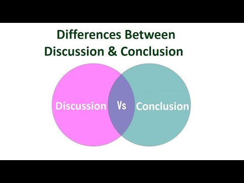 Differences Between Discussion and Conclusion