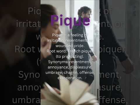 “Pique Meaning | Improve Your English in 60 Seconds! 📚✨”