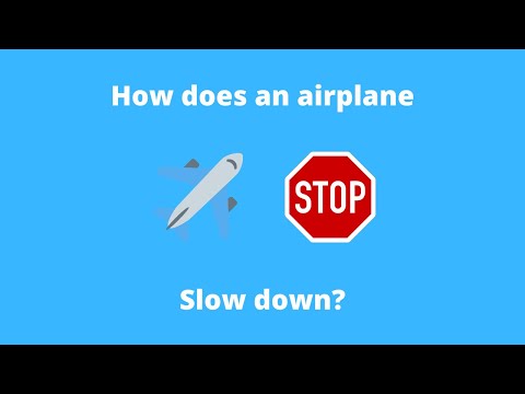 How do airplanes slow down in the air? #shorts