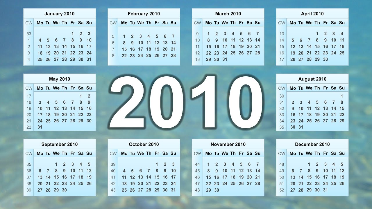 2010 Calendar