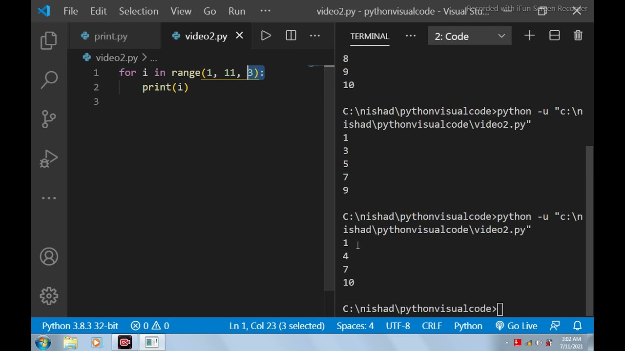 Range Function in Python [ Range in Python EXPLAINED with examples ]