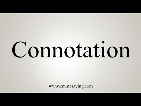 How To Say Connotation