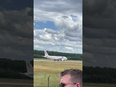 TUNISAIR #takeoff Airbus A320 to Tunis 🇹🇳 #departure #abflug #airport #planespotting #shorts