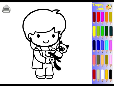 Vet Coloring Pages For Kids - Vet Coloring Pages