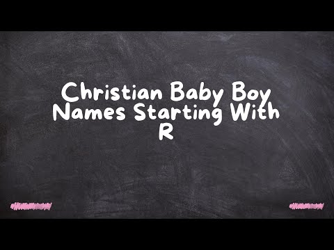 Christian Baby Boy Names Starting With R