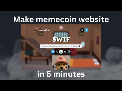 How to make a meme coin website in 5 minutes!