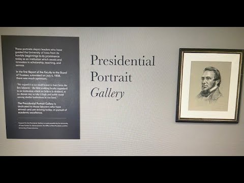 University of Iowa Presidential Portrait Gallery Celebrates History