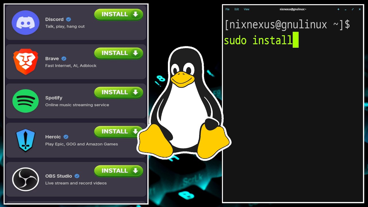 Install Apps On Linux With GUI App Store & Terminal