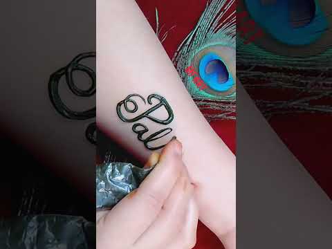 🌿🌷Pallavi🌿🌷 name tattoo #shorts