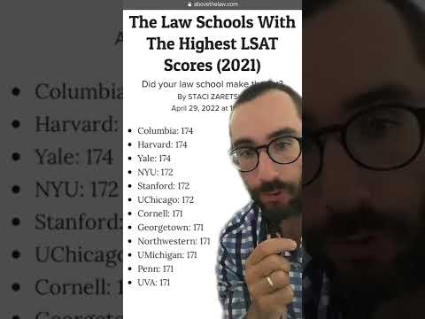 Which law schools had the highest LSAT scores?