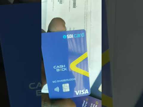 SBI cashback credit card Unboxing 2023 Edition 😍