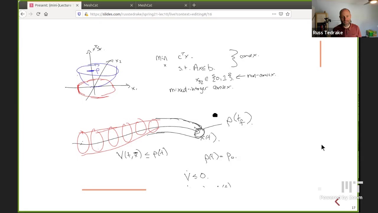 Mini-Lecture 10 (Trajectory Stabilization) | MIT 6.832 (Underactuated Robotics), Spring 2021