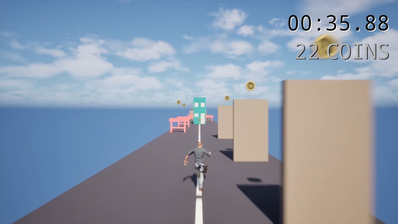 Endless Runner Showcase - Unreal Engine Blueprints Project