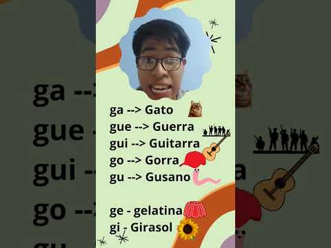 How to pronounce letter "G" in Spanish 𤩠#learnspanish