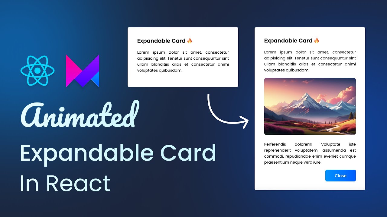 Creating Animated Expandable Card Using Framer Motion and React JS