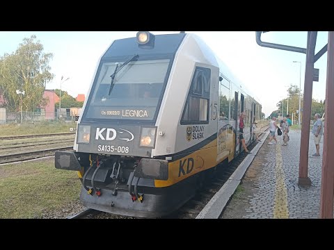 SA135-008 KD Z KUDOWY ZDRÓJ DO JAWORA ODJAZD Z STACJI ZĄBKOWICE ŚLĄSKIE.