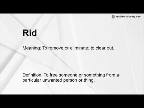 Rid Meaning