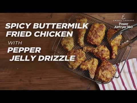 Emeril Power AirFryer Spicy Fried Chicken Wings and Thighs - Emeril Power AirFryer 360 Recipes