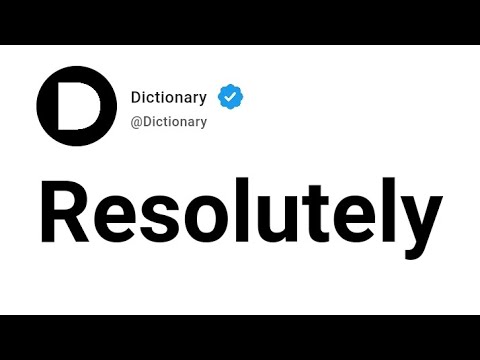 Resolutely Meaning In English