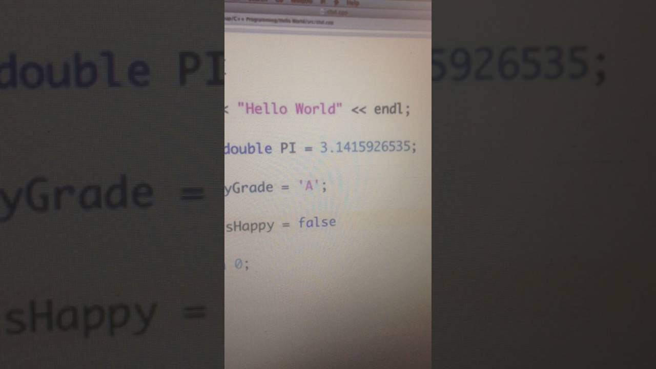 Initializing Different variables types