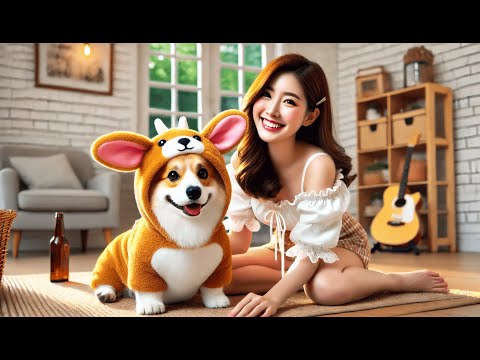 ðĶī COSUSKET Snug Fit Unisex Adult Onesie Pajamas | Best Corgi Costume for Dogs ðĶī