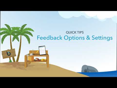 Quick Tips Brillium Feedback Screen Options
